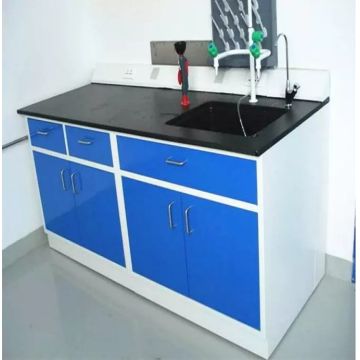 Quality University Lab Work Bench With Sink Working Table for sale