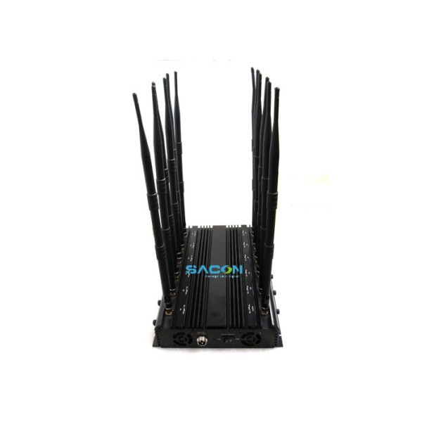 Quality 30W High Power 12 Bands Signal Jammer with 50m Range for Cell Phone and Wireless Signal Blocking for sale