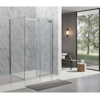 Quality 8mm Glass Corner Shower Enclosure 1-1.2mm Alum Frame With Chrome for sale