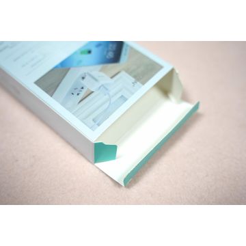 Quality Spot UV / Lamination Data Cable Packaging Box Foldable Packaging Box With Tray for sale