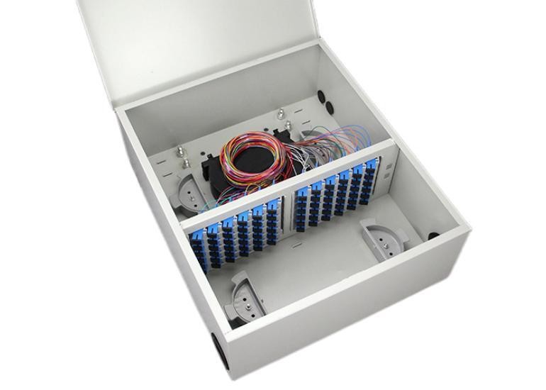 Quality ODF Wall Mount Fiber Enclosure Distribution Box FC 72F 72 Port Single Door for sale