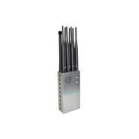 Quality Portable 8CH 3G 4G Signal Jammer , Cell Signal Blocker Jammer DC12V for sale