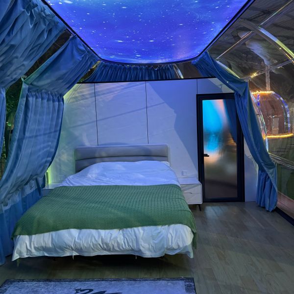 Quality Diy Bubble Tent Oval Infinitely Extended Polycarbonate Dome house for Glamping Hotel with Bathroom Dome room Igloo Tent for sale