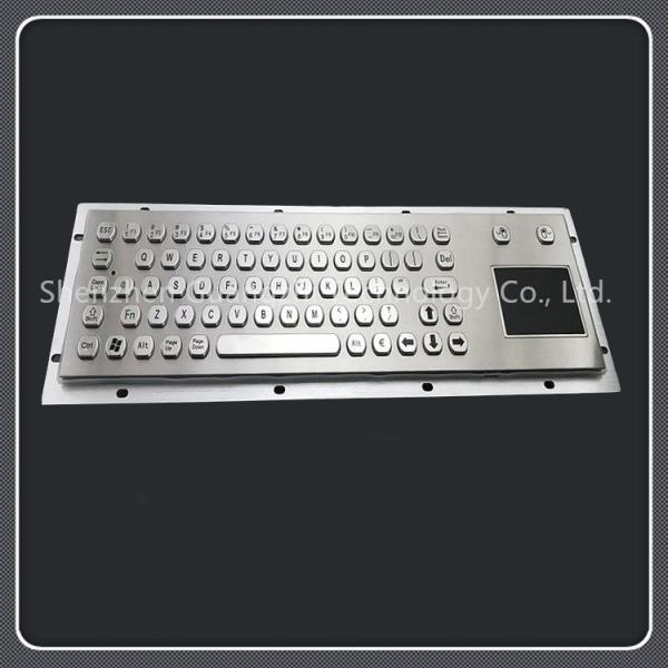 Quality Tamper Resistant Usb Keyboard With Touchpad Stainless Steel Material 71 Keys Type for sale