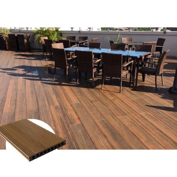 Quality Maple 200*24mm Capped Composite Decking Environmentally Friendly Anti UV for sale