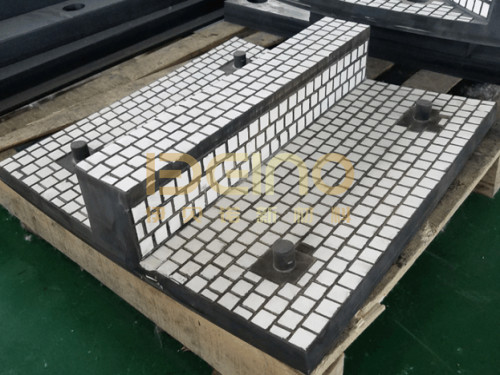 Quality Rubber Ceramic Wear Liners Ceramic Rubber Wear Plate for sale