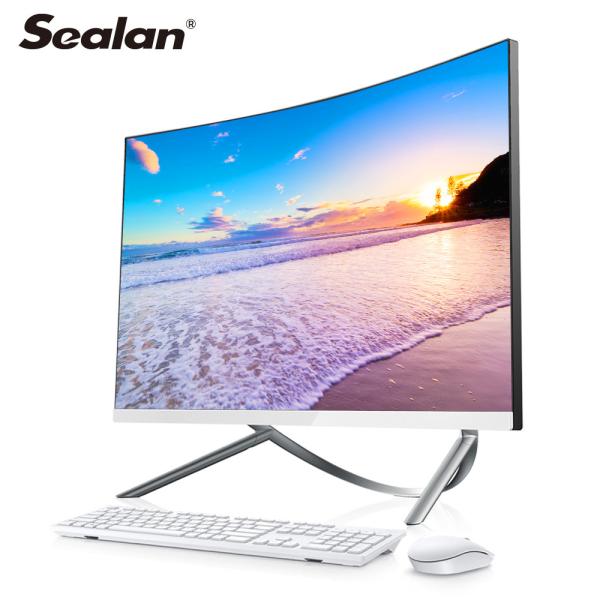 Quality FHD 1920*1080p Touch Screen Desktop Curved Monitor All In One Pc 250nits for sale