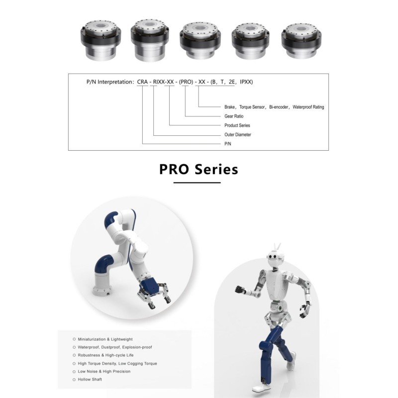 Robot Joint Motor Harmonic Reducer Joint Actuator Robot Joint Motor Module Robotic Arm Motor