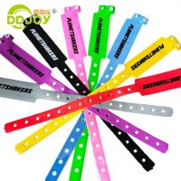 Quality Custom Logo Vinyl Bracelets for Amusement Park Affordable and Durable for sale