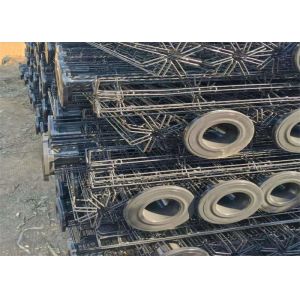 Quality Construction Industry Filter Bag Cages Round Or Oval Sprayed Multi Section Frame for sale