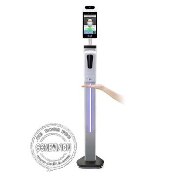 Quality 8" EU Health Code Scanner Facial Recognition Thermometer Body Temperature for sale