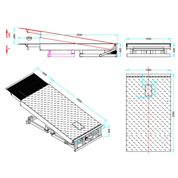 Quality Telescopic Dock Leveler Or Retractable Electric Dock Leveler Suit Each Loading Bay Loading/Unloading for sale
