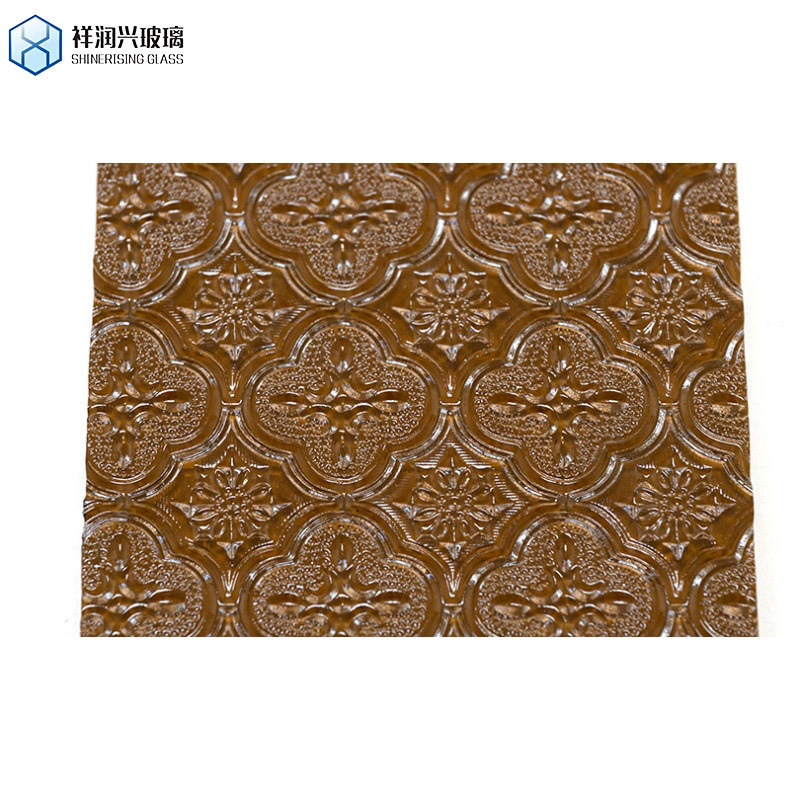 Factory Decorative Brown Patterned Glass Shinerising 3mm 5mm 1830*2440new Technology New Features Belgian Style Glass
