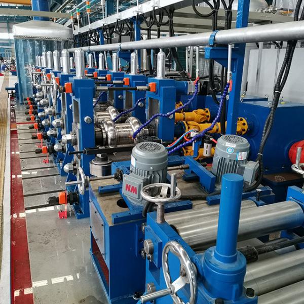 Quality ERW Steel Pipe Forming Machine Welded Tube Manufacturing Line 76.2-165 x 6mm for sale