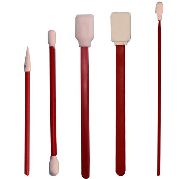 Quality Lint Free Red PP Stick Foam Detailing Swab Microfiber Car Cleaning Swab Kit For Precision Cleaning for sale