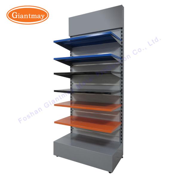 Quality Retail Cosmetic Angled Slatwall Shelves Cigarette Display for sale