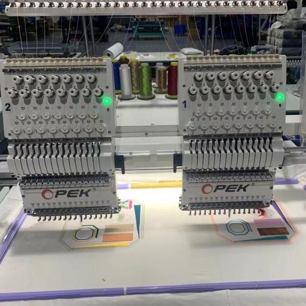 Quality 2 Heads Flat Computerized Embroidery Machine for Garment Durable and Long for sale
