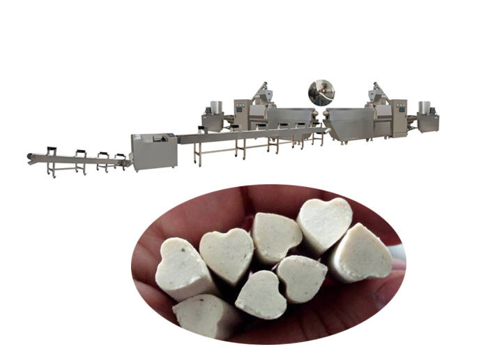 Quality 380V Dental e Dog Treat Extruder / Dog Chewing Gum Pet Snacks Processing for sale