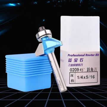 Quality 45 Degree Chamfer Bearing Router Bits Multi Scene Wear Resistant for sale