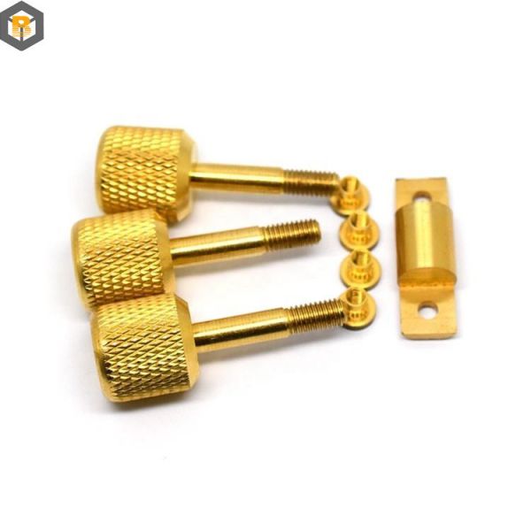 Quality High Precision Custom Alloy Pin Knurled Nut Screw for CNC Lathe Turning Milling for sale