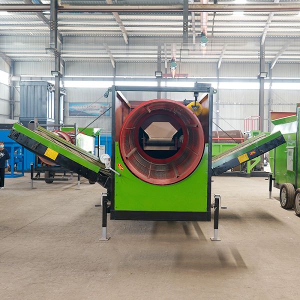 Quality Easy to Operate 15-90 Square Meter Automatic Trommel Screen Drum Sieve Separator for sale
