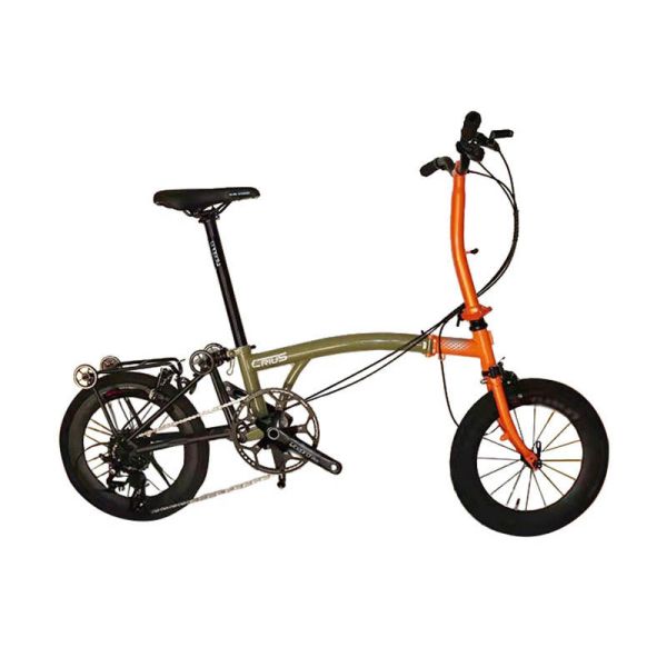 Quality 16 inch Crius folding bike 349 V brake 8 speeds 9 speeds Chrome-molybdenum Steel frame for sale