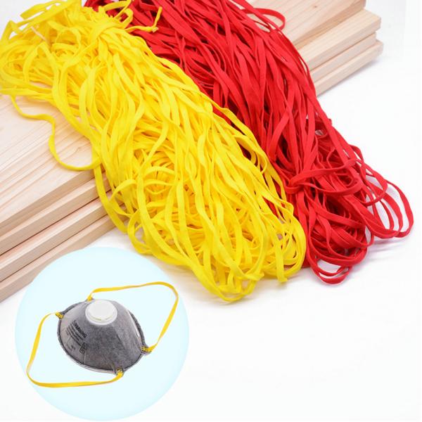 Quality 3mm 5mm 8mm Stretch Round Flat Earloop Macrame Elastic Rope Cord for sale