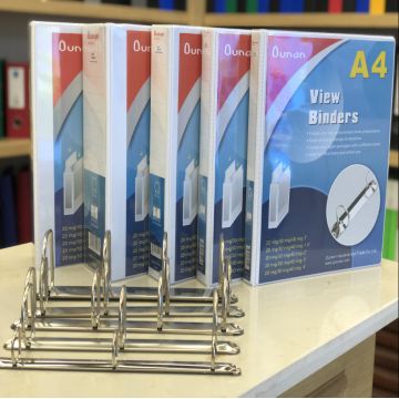 Quality Customized Logo A4 3 Ring Binder File Folder with 5.6cm Back Width and Durable for sale