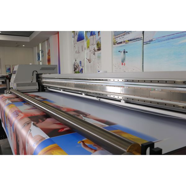 Quality Large format 2.2m three row UV flatbed printer EP2212 (12 head) hybrid UV for sale