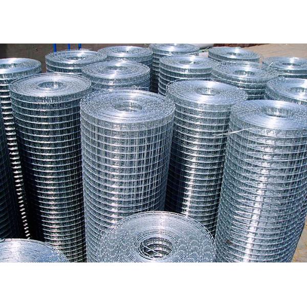 Quality 15m 30m Silver Welded Electro Galvanized 12 Gauge Wire Mesh Roll For Concrete for sale