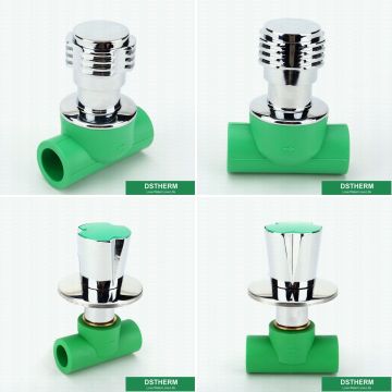 Quality Concealed Stop Valve PPR Pipe Fittings Injection Smooth Surface for sale