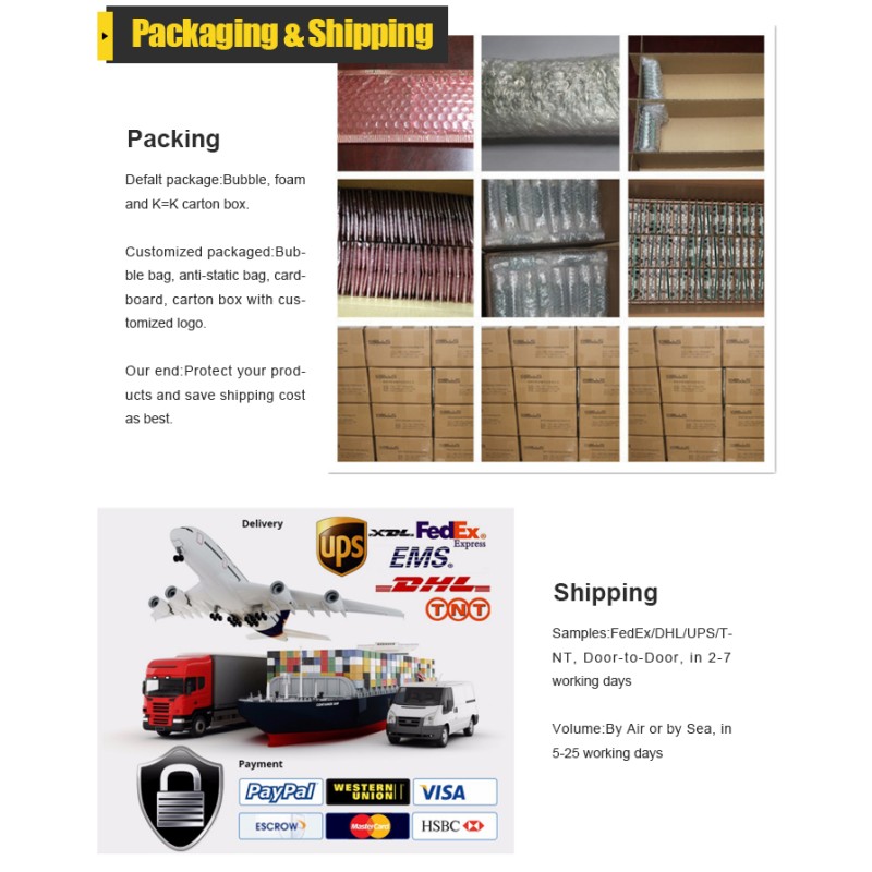 Rigid printed pcb assembly circuit board electronic supplier pcba manufacturer in china