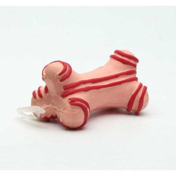 Quality Bone Shape Latex Pet Toys , Professional Safe Chew Toys For Puppies for sale