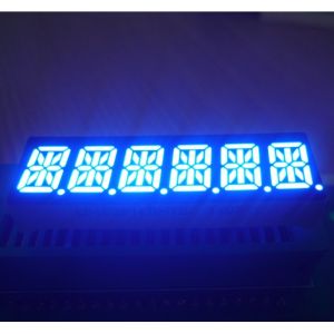 Quality 0.39 Inch 6 Digit 14 Segment Display Common Cathode Ultra Blue Process Control for sale