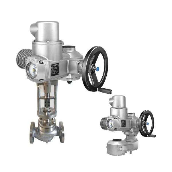 Quality Chinese Electric Control Valve With Auma SA SAR Multi-Turn Electric Actuators Integrated Control Unit Electric Valve Act for sale