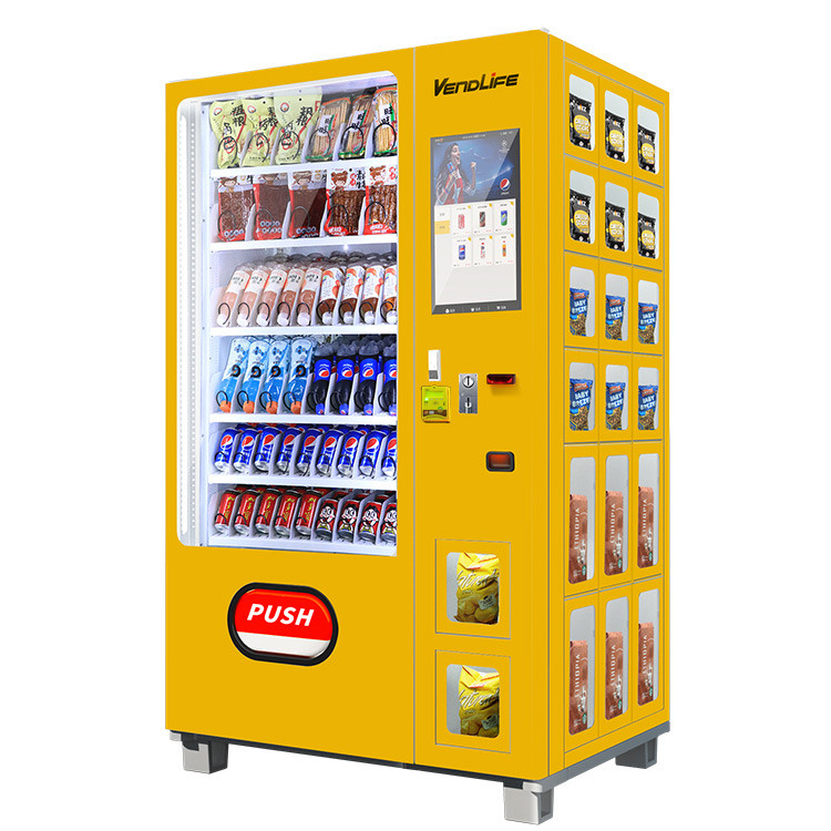 Quality Multimedia Snack And Drink Vending Machine 1930mm Tall ISO90001 Approved for sale