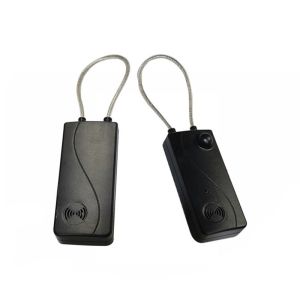 Quality Dual Or Triple EAS Self Alarming Cable Security Tag With Lanyard for sale