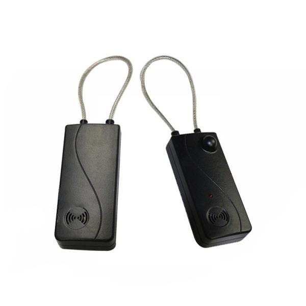 Quality Dual Or Triple EAS Self Alarming Cable Security Tag With Lanyard for sale