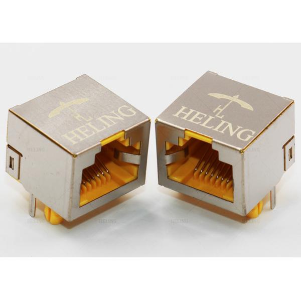 Quality PCB Mount RJ45 8P8C Modular Connector Tab Up Latch Direction For LAN Network for sale