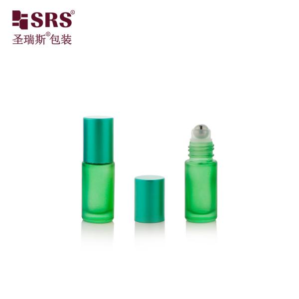 Quality 5ml Cute Empty Roller Steel Ball Perfume Essential Oil Bottles Roll On Bottle for sale