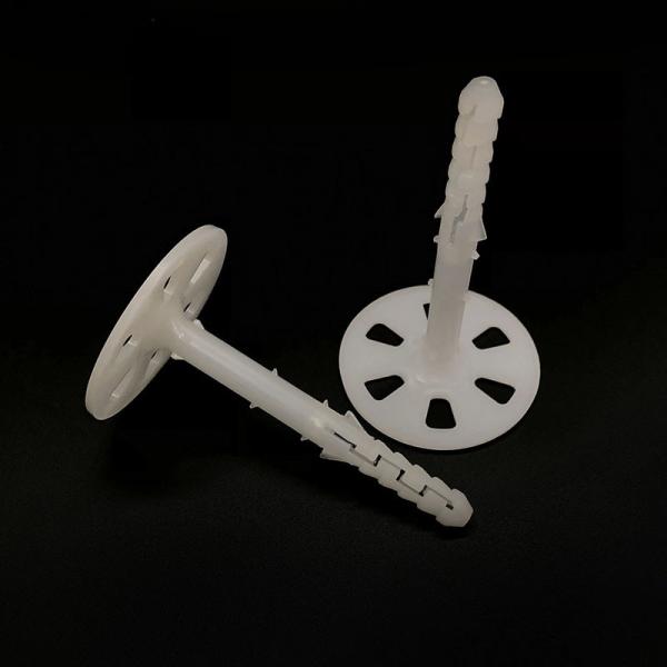 Quality 50mm PE / PP Hammer In Insulation Anchors For House Walls With Heat Resistant Properties for sale