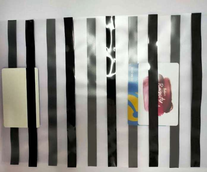 Strong Ahension 0.08mm PVC Magnetic Stripe Coated Overlay for Card Production Process