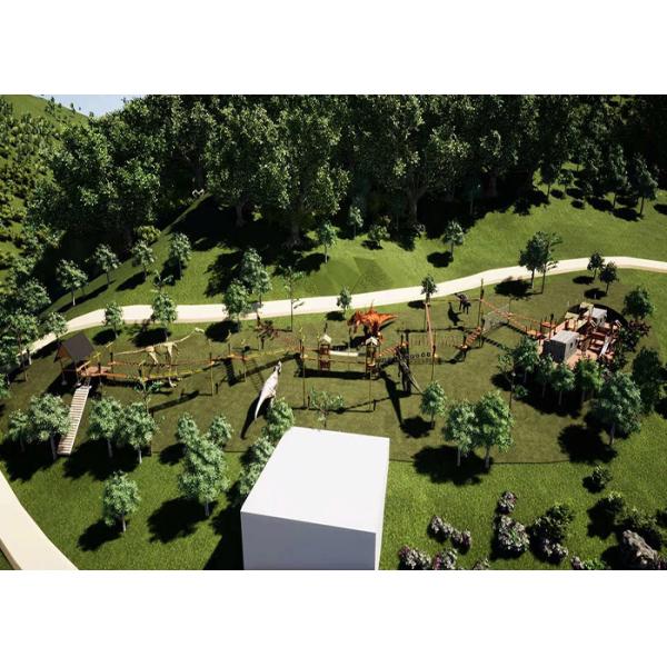Quality Dinosaur Theme Outdoor Adventure Playground for Children and Adults for sale