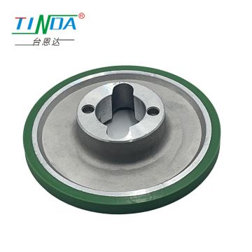 Quality Customization Rubber Roller Wheel Smooth Surface Rubber Guide Wheels for sale