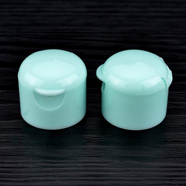 Quality Light Green PP Reusable Round Screw Cap , 20/410 Flip Top Cap for sale