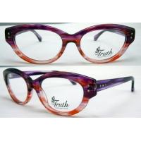 Quality Unique Oval Flexible Acetate Womens Eyeglass Frames For Promotion 45-17-135mm for sale