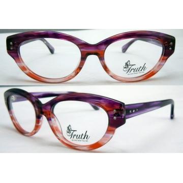 Unique Oval Flexible Acetate Womens Eyeglass Frames For Promotion 45-17-135mm