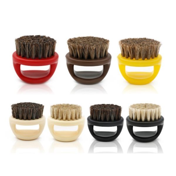 Quality Fade Brush Boar Bristle Finger Beard Brush for Men's Grooming Shaving for sale