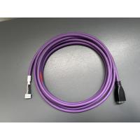 Quality Industrial High Flexible Purple 5pin Shielded USB Harness 2600mm Length for sale