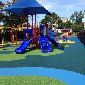 Quality Flexible EPDM Rubber Granule Flooring Antioxidant Corrosion Resistant for sale